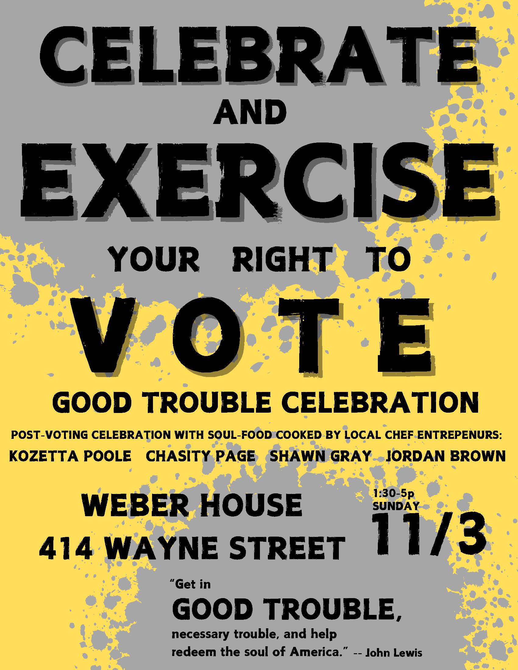 Souls To The Polls * Good Food * Good Trouble Celebration – Sunday, 11. ...